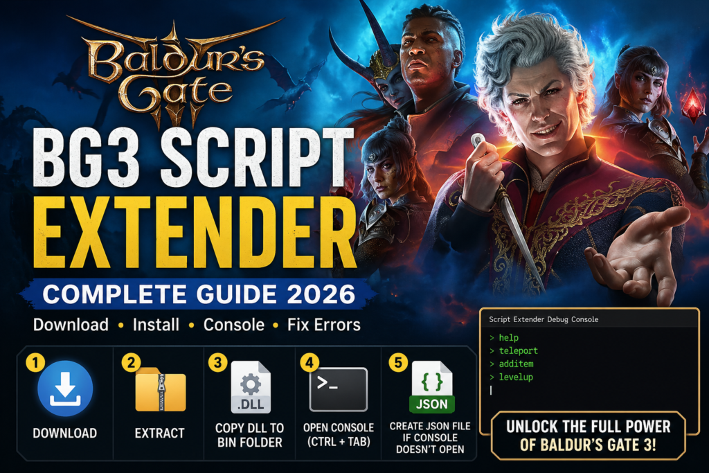BG3 Script Extender: Install Guide (Patch 8)